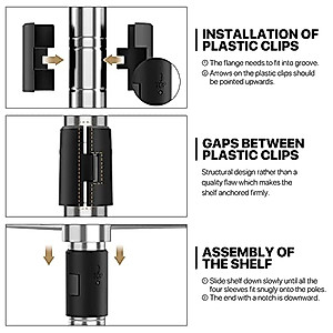 MoNiBloom Clothes Rack Heavy Duty 85.5 Inch Tall Garment Rack for Hanging Clothes, Metal Clothing Rack, Compact Freestanding Wardrobe Closet with 4 Hang Rods for Home Bedroom, Load 1000 lbs