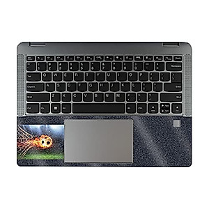 MightySkins Glossy Glitter Skin Compatible with Lenovo IdeaPad Flex 5 14" (2022) Full Wrap Kit - Flaming Soccer Ball | Protective, Durable High-Gloss Glitter Finish | Easy to Apply | Made in The USA