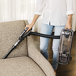 Shark AZ1002 Apex Powered Lift-Away Upright Vacuum with DuoClean & Self-Cleaning Brushroll, Crevice Tool, Upholstery Tool & Pet Power Brush, for a Deep Clean on & Above Floors, Espresso