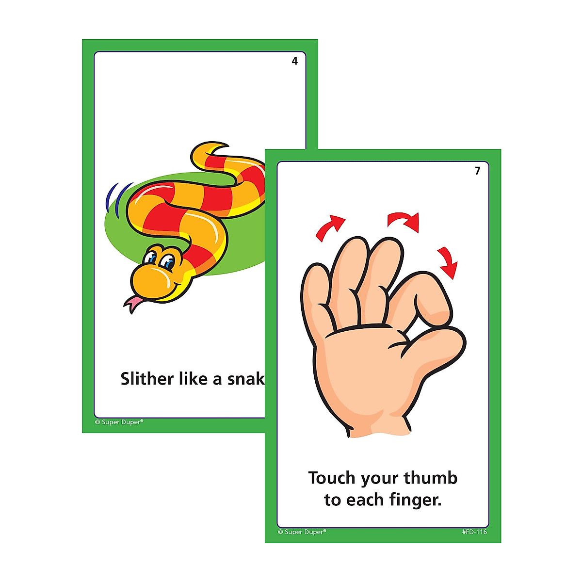 Super Duper Publications | Move Your Body Fun Deck | Occupational Therapy Flash Cards | Educational Learning Materials for Children