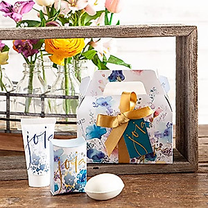 European Soaps Joia Winter/Spring Quad Milled Bar Soap, 1.4 oz and Shea Butter Hand Cream, 1 fl oz, Gift Set, Sea & Shore