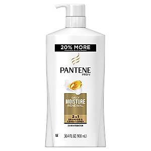 Pantene Pro-V Daily Moisture Renewal 2 in 1 Shampoo & Conditioner, 30.4 fl oz
