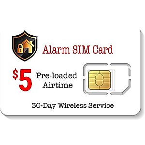 $5 Alarm SIM Card for GSM Home/Business Security Alarm System