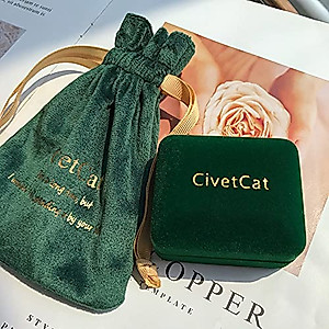 CivetCat Moissanite Three Stone Rings with Sapphire for Women 5cttw Moissanite Aquamarine Wedding Ring Center 3.0 ct with Side 1.0 ct DEF color VVS Certified Moissanite Diamond Platinum Plated