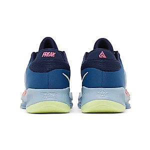 Nike Men's Zoom Freak 4 Basketball Shoes, Dark Marina Blue/Pink Gaze/Midnight Navy/Barely Vol, 12.5 M US