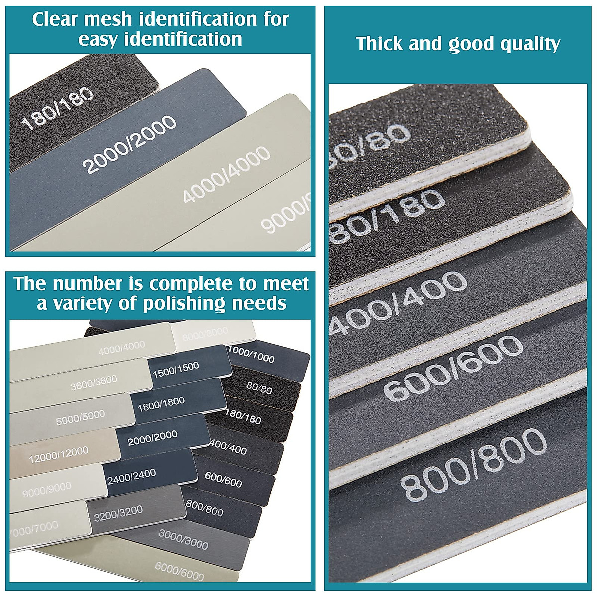 Maxdot 120 Pcs Sanding Sticks Include 30 Sanding Twigs 40 Polishing Sticks and 50 Sanding Sticks Matchsticks, Sanding Tools for Tight Spaces Modeling Tools for Plastic Models Wood Hobby Craft Art