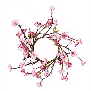 Worth Imports Cherry Blossom Candle Ring, Pink