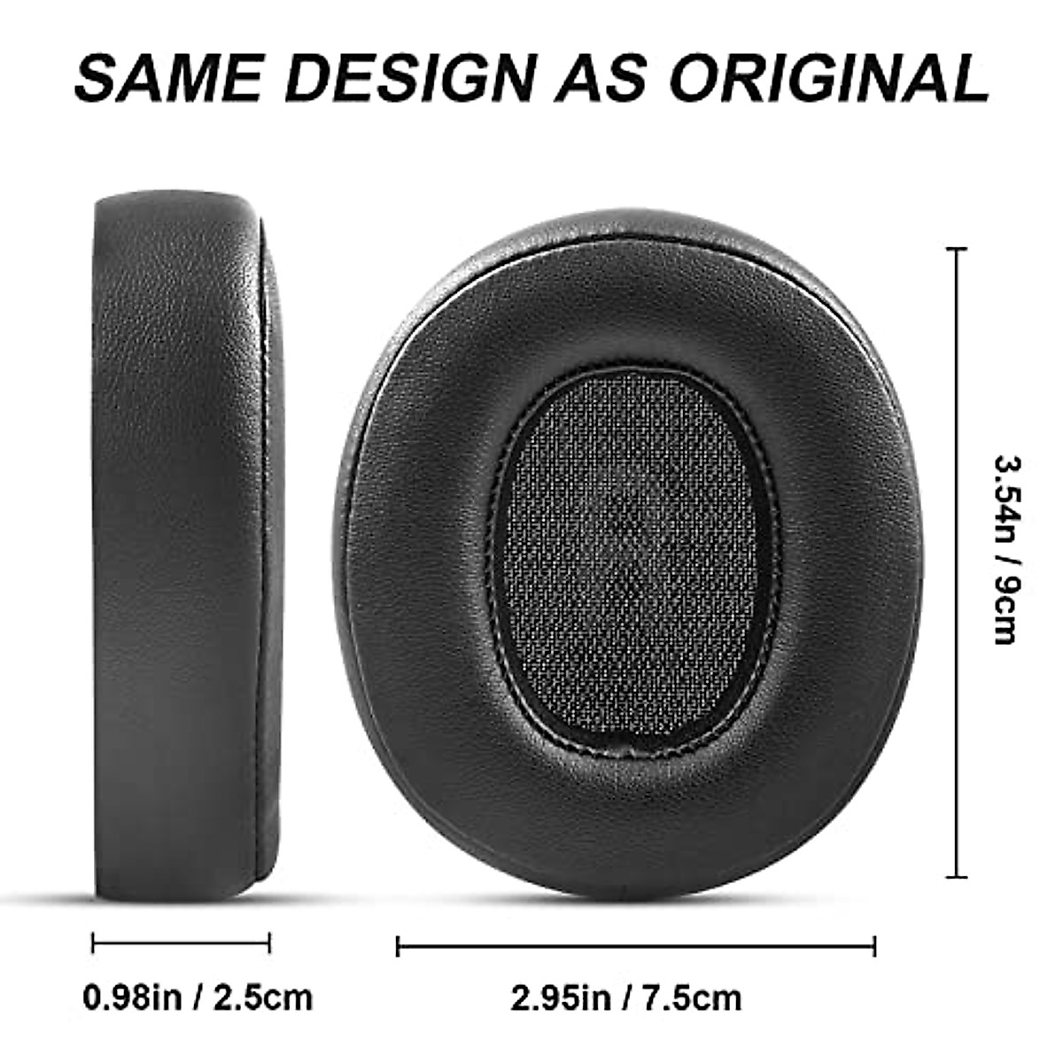 Replacement Ear Cushions for JBL Tune 750BT Headphone Tune 700BT / 710BT / 700BTNC / 750BT / 760BTNC Ear Pads Headset Earpads with Protein Leather Noise Cancelling Memory Foam