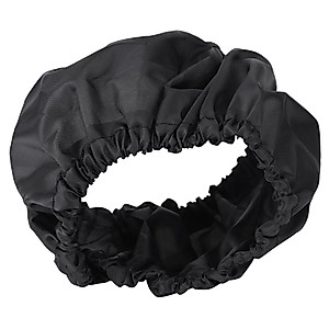 4Pcs Tire Covers for RV Wheel, Oxford Fabric for Child Kid Baby Stroller Jogger Wheels Covers Classic Accessories Black Dust Tire Cover, 4.7-6.3Inch (S)
