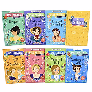 Jane Austen Children's Stories (Easy Classics) 8 Book Box Set (Emma, Pride and Prejudice, Northanger Abbey … Sense and Sensibility)