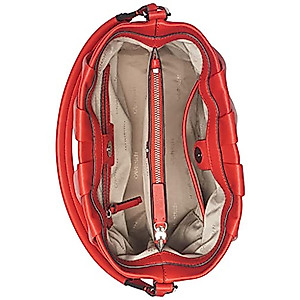 Calvin Klein Myla Novelty Large Hobo Shoulder Bag, Crimson