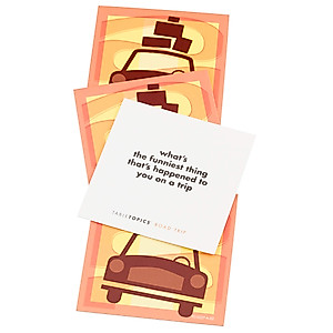 TableTopics Road Trip to Go - 40 Conversation Cards for Kids and Families in The Car, Game for Fun & Connection During Travel, Delightful Stocking Stuffer