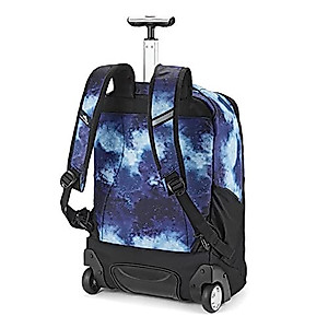 High Sierra Freewheel Pro Wheeled Laptop Backpack Bookbag for Travel, School, or Work with Rotating Handle and Padded Laptop Sleeve, Space Black