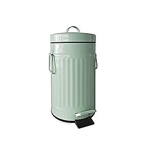 MGEM Trash Can,Garbage Bin, Retro Mailbox Form, Decorative Garbage Bin, Bar, Hotel Café, Trash Can, Kitchen, Bath, Pedal Type, Dustbin (Color : Green)
