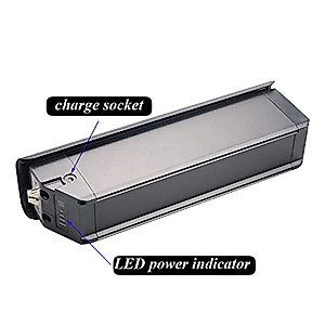TGHY Electric Bike Battery 36V Ebike Battery 48V Ebike Li-ion Battery Pack Mountain Bike Battery Inner Tube Battery Replacement Electric Bicycle Lithium-Ion Battery with Charger,48v17.5ah,424mm