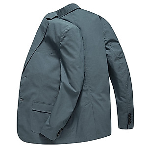 Men's Slim Fit 2 Button Blazer Jacket Classic Fit Casual Daily Sport Coat Notched Collar Lightweight Suit Jackets (Green,X-Large)