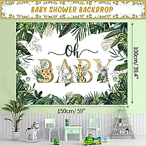 Baby Shower Decorations Boy Girl - 150pcs Baby Shower Party Supplies, Baby Shower Backdrop, Balloon Arch/Garland Kit, Baby Balloon Boxes