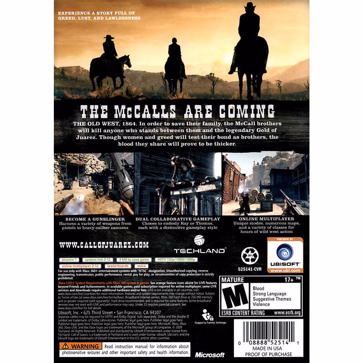 Call of Juarez: Bound in Blood - Xbox 360