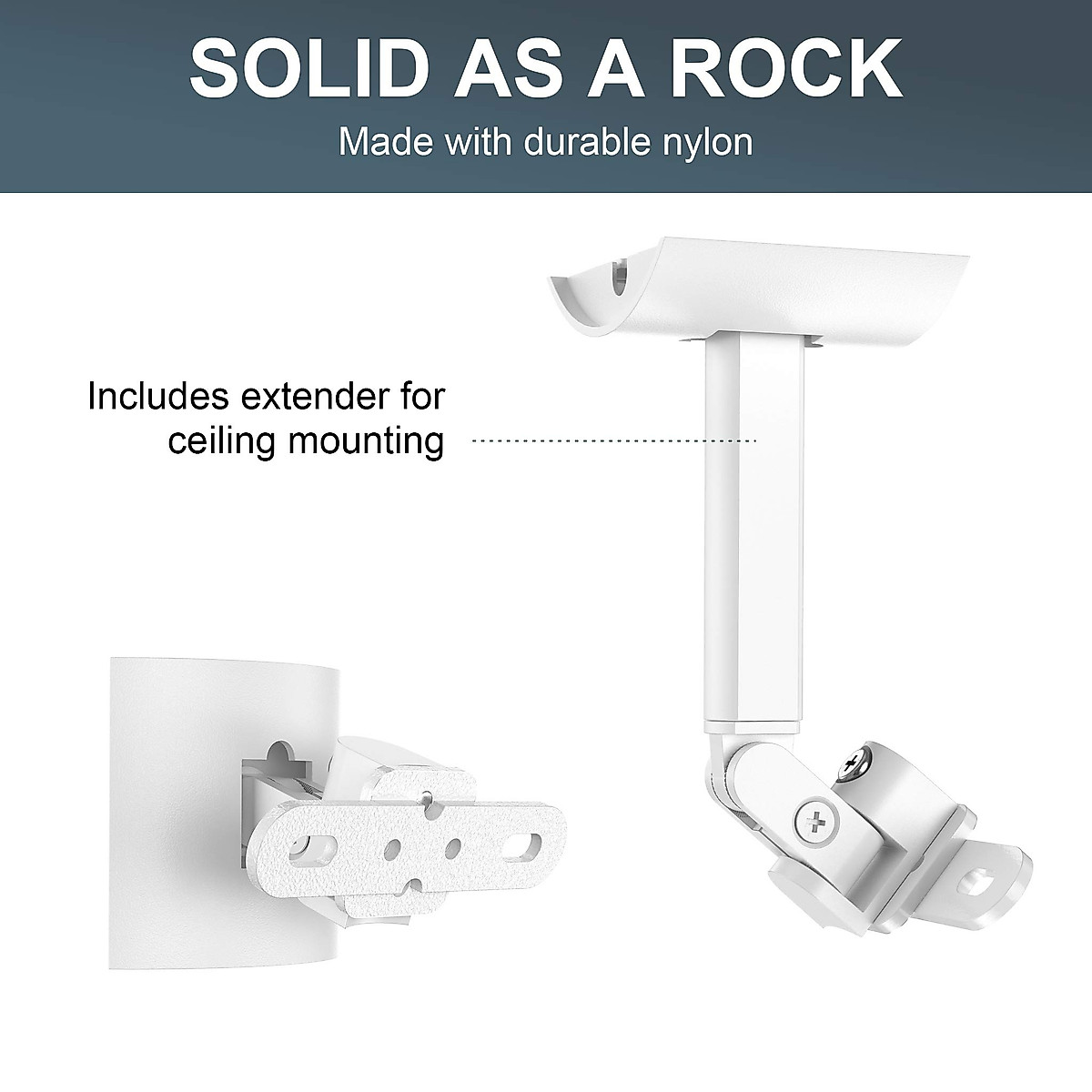Wall Mount Brackets Compatible with Bose 161 Speaker and Bose Model 100 Speakers(White)