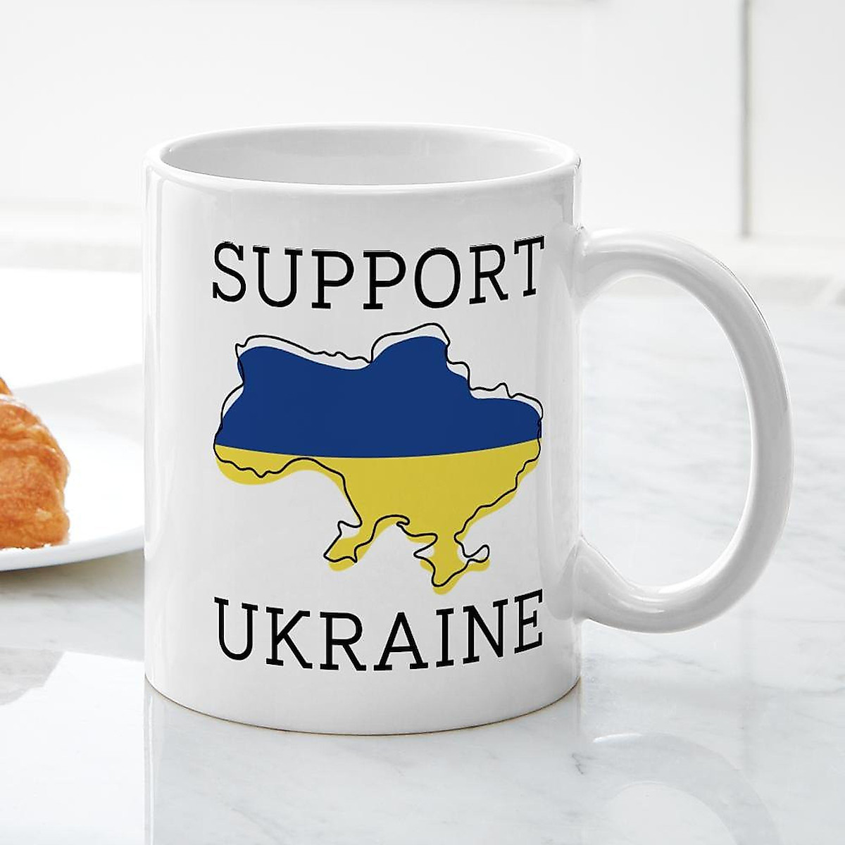 CafePress Support Ukraine Ceramic Coffee Mug, Tea Cup 11 oz