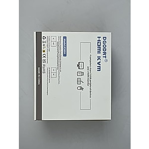 4K HDMI KVM Switch, 4 Port HDMI USB Switch for 4 Computer Share a 4K@30Hz Monitor and 3 USB Device Keyboard Mouse Printer, Including 4 KVM Cables