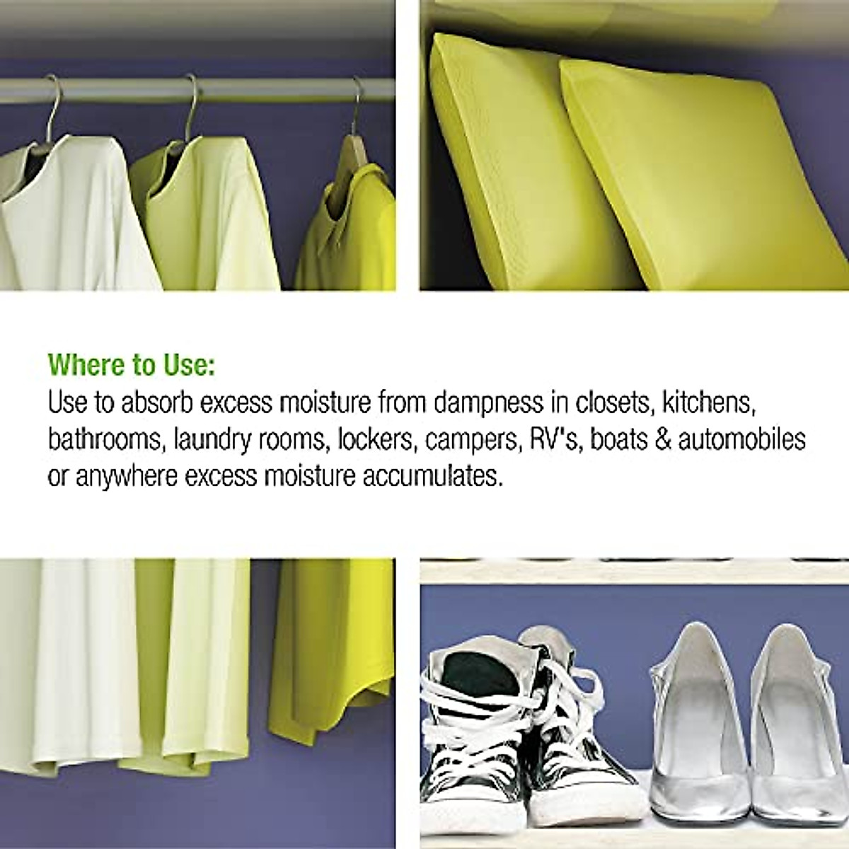 airBOSS Closet Dehumidifier, For Storage Closets and Small Spaces, Fights Mildew and Odors