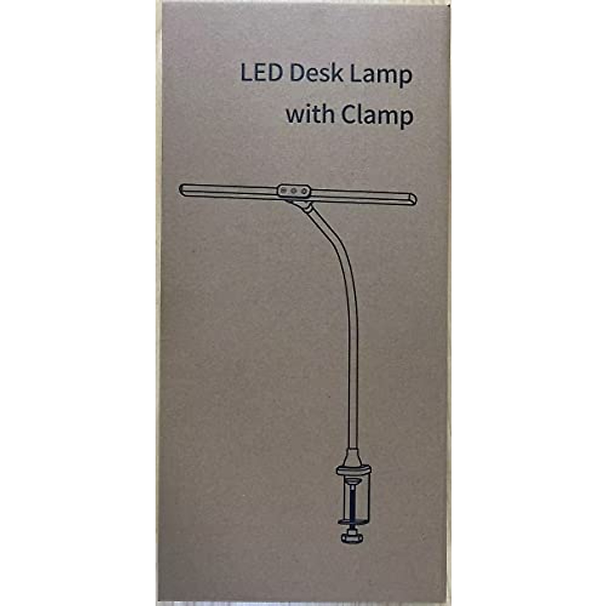 LED Desk Lamp with Clamp, Tall Desk Light with Gooseneck, Office Lighting for Desk, Task Lamp Touch Control, 9W Study Lamp for Home Office (White)