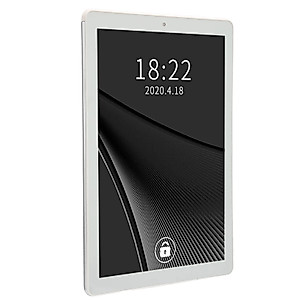 10 Inch Tablet, for 11 3GB RAM 64GB ROM Silver Supported Multi Language Tablet for Daily for School for Men (US Plug)