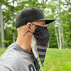 KT Valley Co. Beard Friendly Face Mask for Men with a Beard, Beard Protection for Bearded Men, Reusable and Comfortable