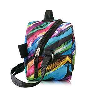 Tilami Rolling Backpack Laptop 18 inch with Lunch Bag, Butterfly