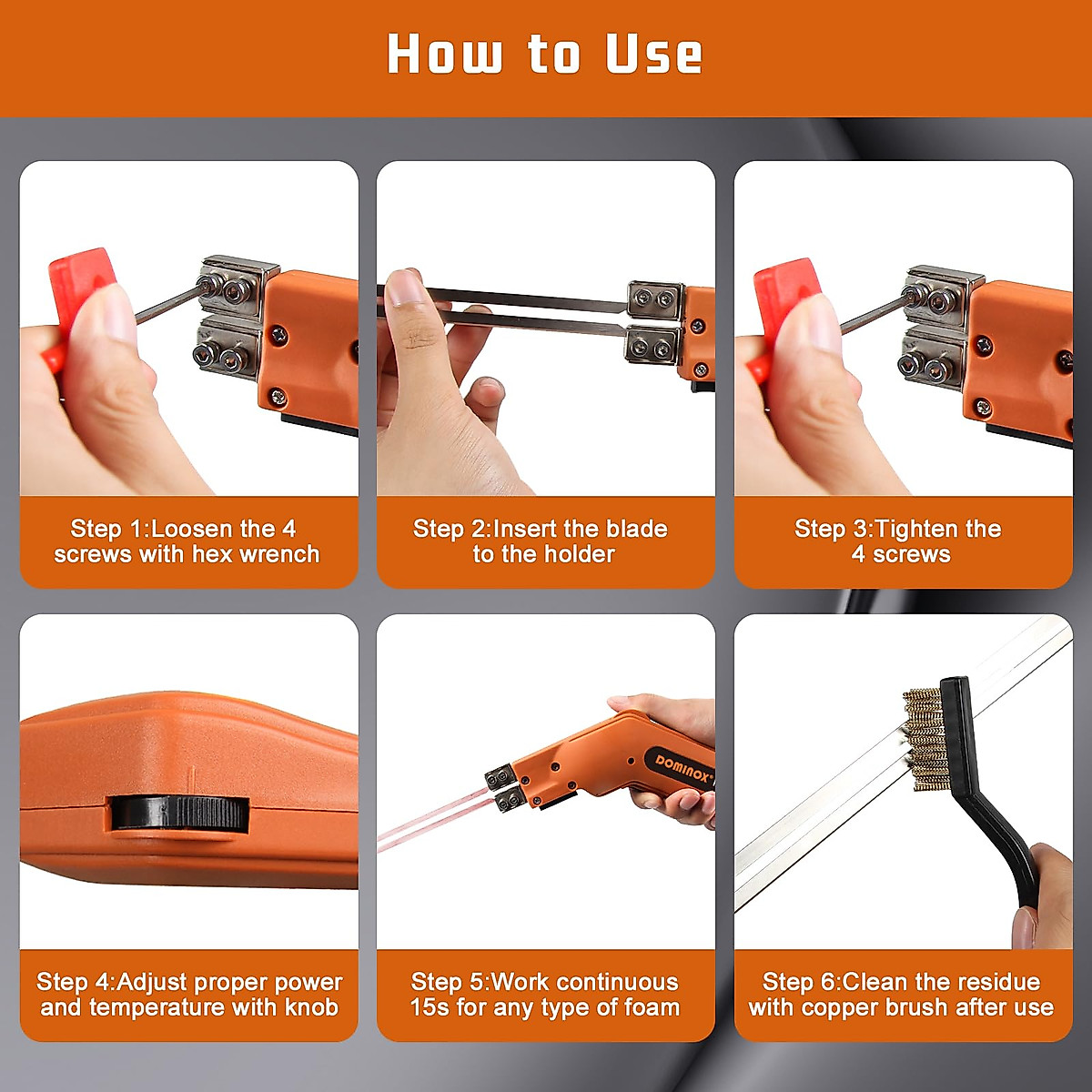 Foam Cutter Electric Hot Knife Styrofoam Cutting Tool Kit Heated Knife for Foam Board Insulation, Kaizen Foam, EPP, EPS, XPS, EVA, EPE, PU, KT Board, Sponge, Nylon