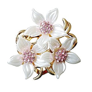 Merdia Brooch Pin for Women Stylish Flowers Brooch with Created Crystal 17.6g | Brooches and Pins for Women | Flower Brooch | Flower Pins | Brooch for Women | Brooch Pins | Elegant Pins