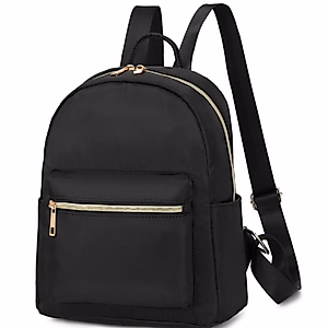 Women Girls Mini Backpack Teens Cute Small Backpack Purse Casual Travel School Bag (Black)