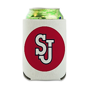 St. John's University Primary Logo Can Cooler - Drink Sleeve Hugger Collapsible Insulator - Beverage Insulated Holder
