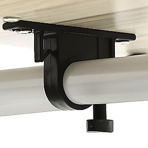 PaNeTnya Mobile Stand Up Desk,Adjustable Laptop Desk with Wheels,Standing Desk with USB Ports and Outlets,Office Desk Rolling Computer Desk Ideal for Home Office use (Oak)