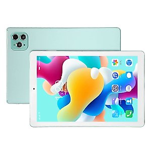 10.1 Inch 2 in 1 Tablet, 4GB RAM 64GB ROM, Octa Core Processor, 10.1 IPS Display, Dual 4G WiFi, Certified Tablet PC with Keyboard (Green)