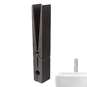 Clothespin, Giant Wooden Clothespin Towel Holder Large Bathroom Towel Holder Clips with Spring Clothes Clips with Adhesive for Wall Bathroom Laundry Room Nursery Kitchen Decor