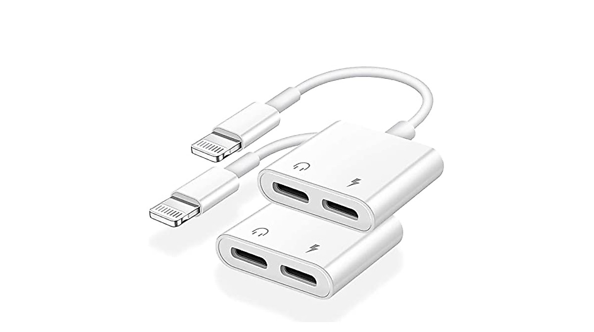 Dual Lightning Adapter for iPhone - Music & Charge