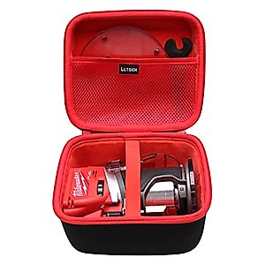 LTGEM EVA Hard Storage Case for Milwaukee's Cordless Compact Router, 18.0 Voltage - Travel Protective Carrying Bag
