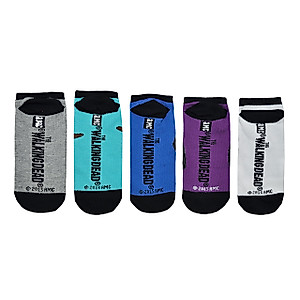 The Walking Dead Lowcut Socks (5 Pair) - Novelty Gift Low Cut Socks - Fits Ladies Shoe Size 4-10