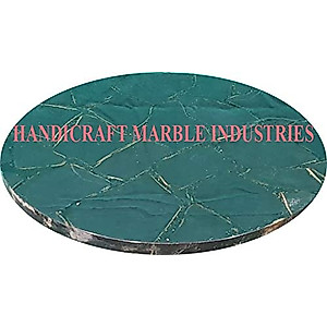 18" Inch Round (Customize Sizes) Jet Black Natural Agate Coffee Table with Hair Pin Metal Base, Agate Table, Stone Coffee Table, Agate Table Top, Agate Round Coffee Table, Agate Side Table Home Decor