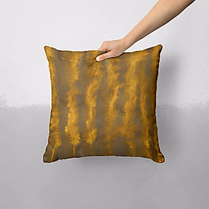 iiRov Gold Standard Watercolor Brushed V3 - Custom Decorative Home Decor Indoor or Outdoor Throw Pillow Cover for Sofa, Bed or Couch Cushion (Pillow CASE Cover ONLY)