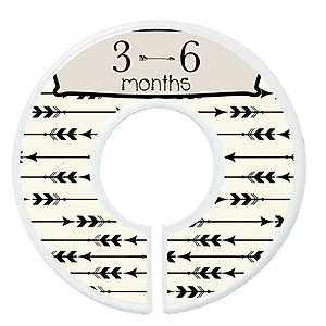 Mumsy Goose Nursery Closet Dividers Closet Organizers Baby Clothes Dividers Monochrome Boho