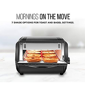 Chefman Food Mover Conveyor Toaster Oven, Moving Belt for Toasting Bread & Bagels, Stainless Steel w/Adjustable Temperature, Extra Large, 6 Cooking Functions: Toast, Bagel, Bake, Broil, Pizza & DIY