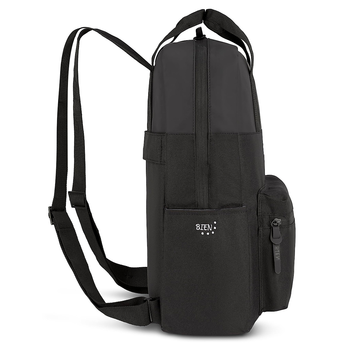 BIEN - Smart Backpack - Oslo backpack 19L-Vol. Laptop compartment water-resistant weight: 0.88 kg luggage strap security pocket water bottle compartment slim design (black)