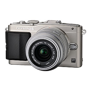 Olympus E-PL5 Interchangeable Lens Digital Camera Double Zoom Kit (Silver) E-PL5 DZKIT - Internatinoal Version (No Warranty)