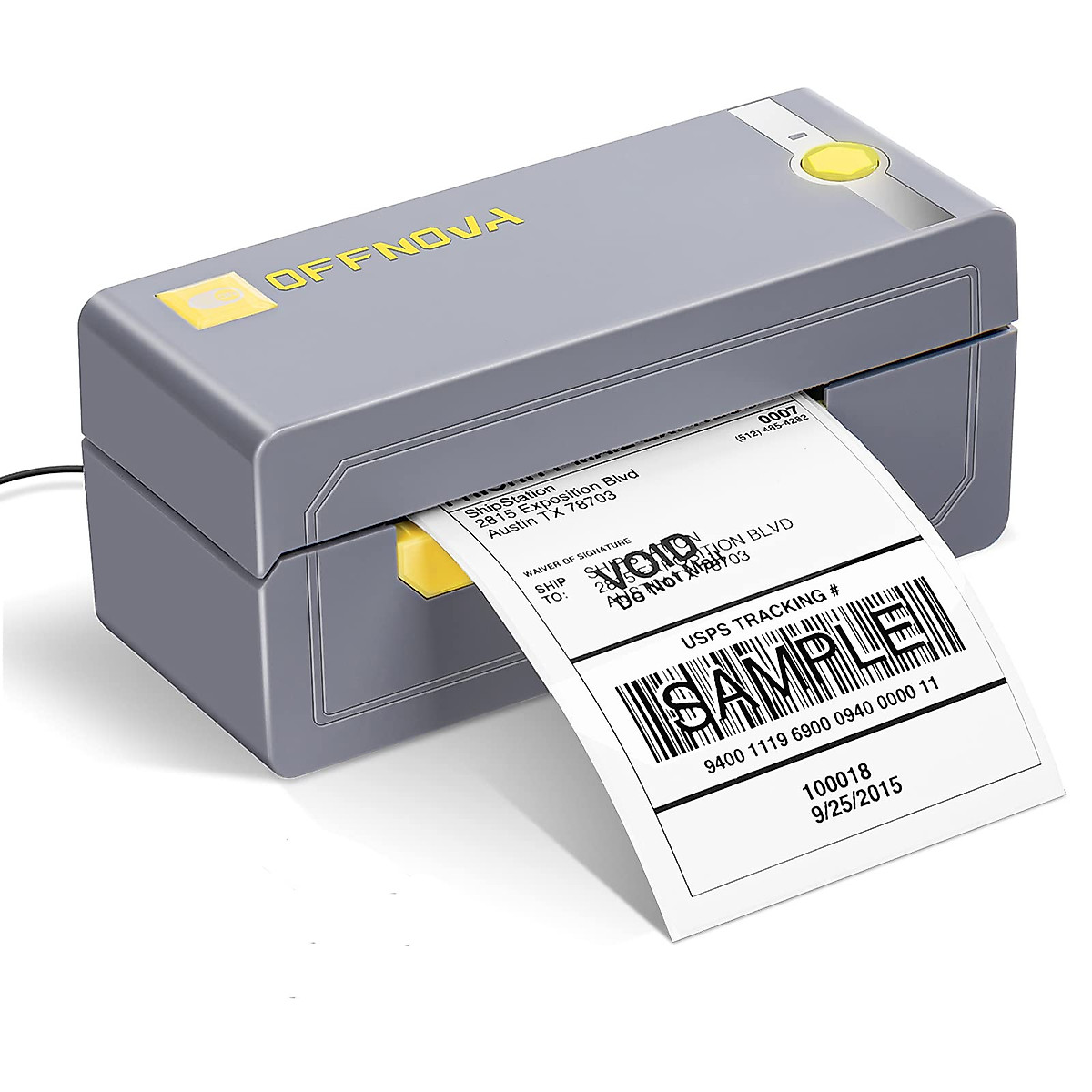 OFFNOVA Thermal Label Printer, 200mm/s High Speed 4” x 6” Shipping Label Printer for Packages, Compatible with Amazon, Ebay, Etsy, Shopify and FedEx, Support Multiple Systems