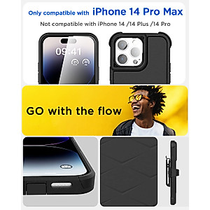 AICase for iPhone 14 Pro Max Case with Glass Screen Protector+Camera Lens,Heavy Duty Drop Protection Full Body Rugged Shockproof Military Protective Tough Durable Cover for iPhone 14 Pro Max 6.7"_15