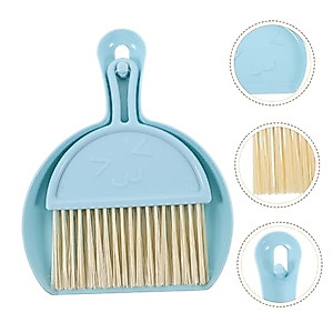 Levemolo 1 Set Broom to Clean up Cars Automotive Brooms Detailing Brush Combos Small Sweeping Countertop Brush Small Cleaning Brush Multi-Function Whisk Broom Desk Cleaner Brush Blue Pp