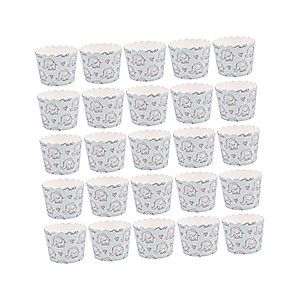 UPKOCH Paper Elephant Baking Holder for Dot Polka Pattern Small -friendly -friendly Liners Wrappers Shop Containers Dessert Home and Cuake Cups Accessory Colorful Paper Party Gift Wrapping 100pcs